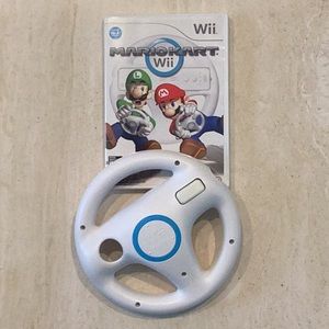 Mario Kart Nintendo Wii Game & Wii Racing Wheel Compl… - Gem